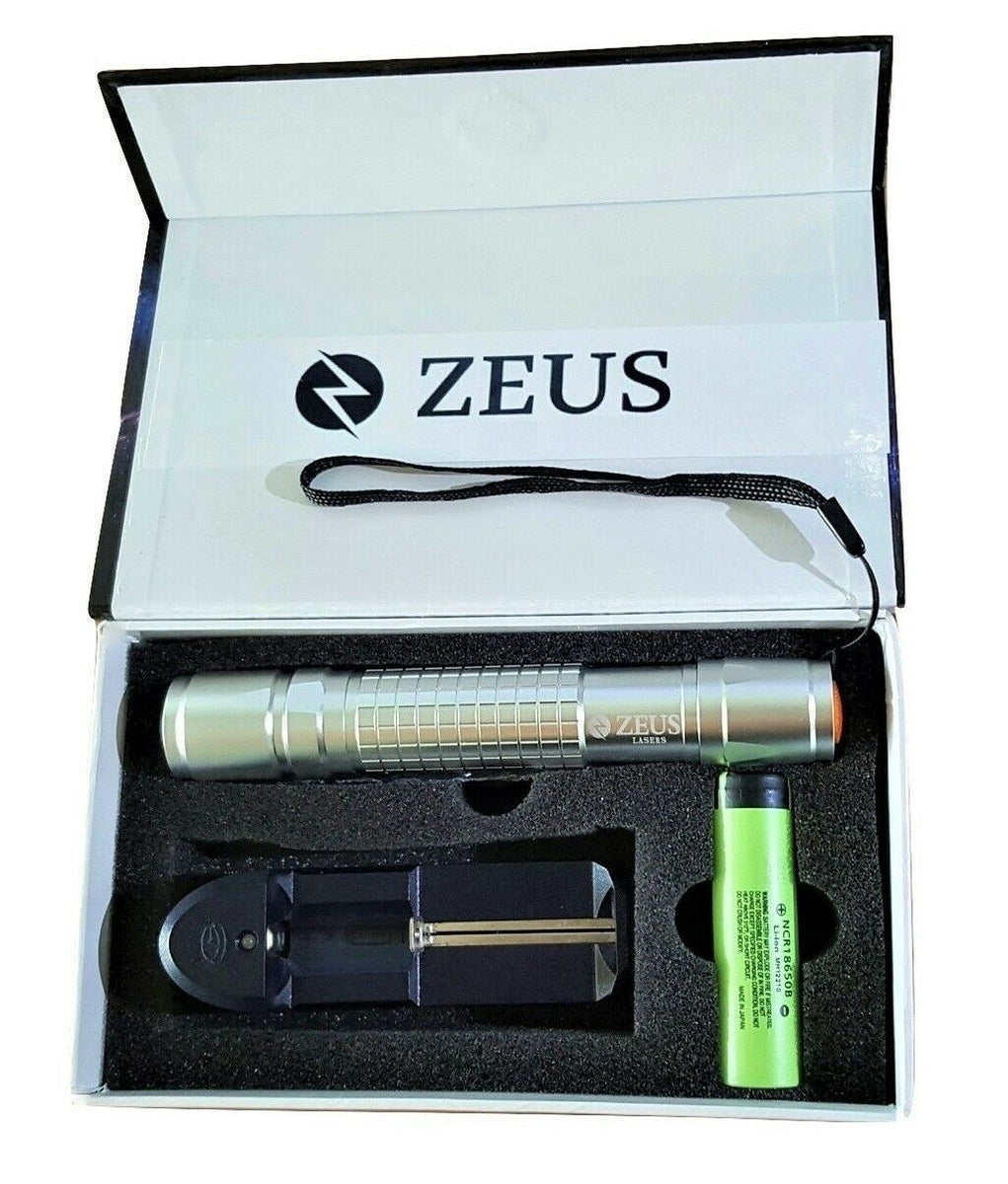 High Powered Bright Cyan Laser Pointer Pen 130mW / 488nm – Zeus Lasers
